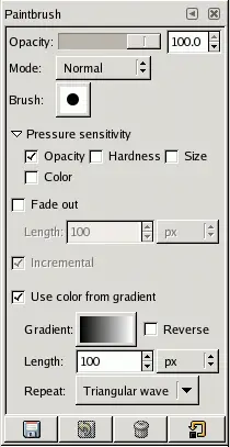 GIMP User Manual - 3.6. Paintbrush Tool- Linuxtopia
