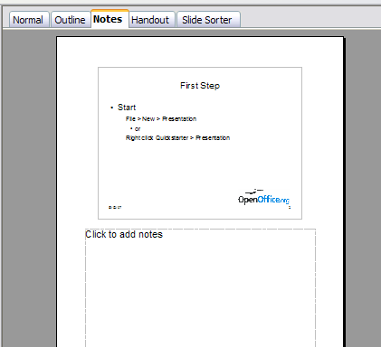 OpenOffice Impress 3.x - Workspace